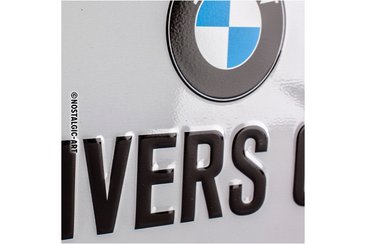 Letrero de chapa «BMW Drivers Only« 20 x 10 cm - Nostalgic-Art ...